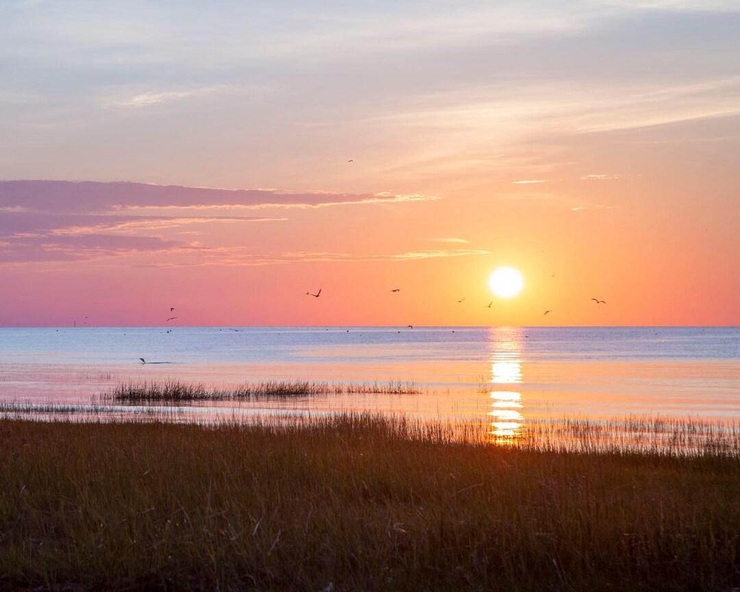 Rock Harbor Sunset Print: Cape Cod Seascape Art - Etsy