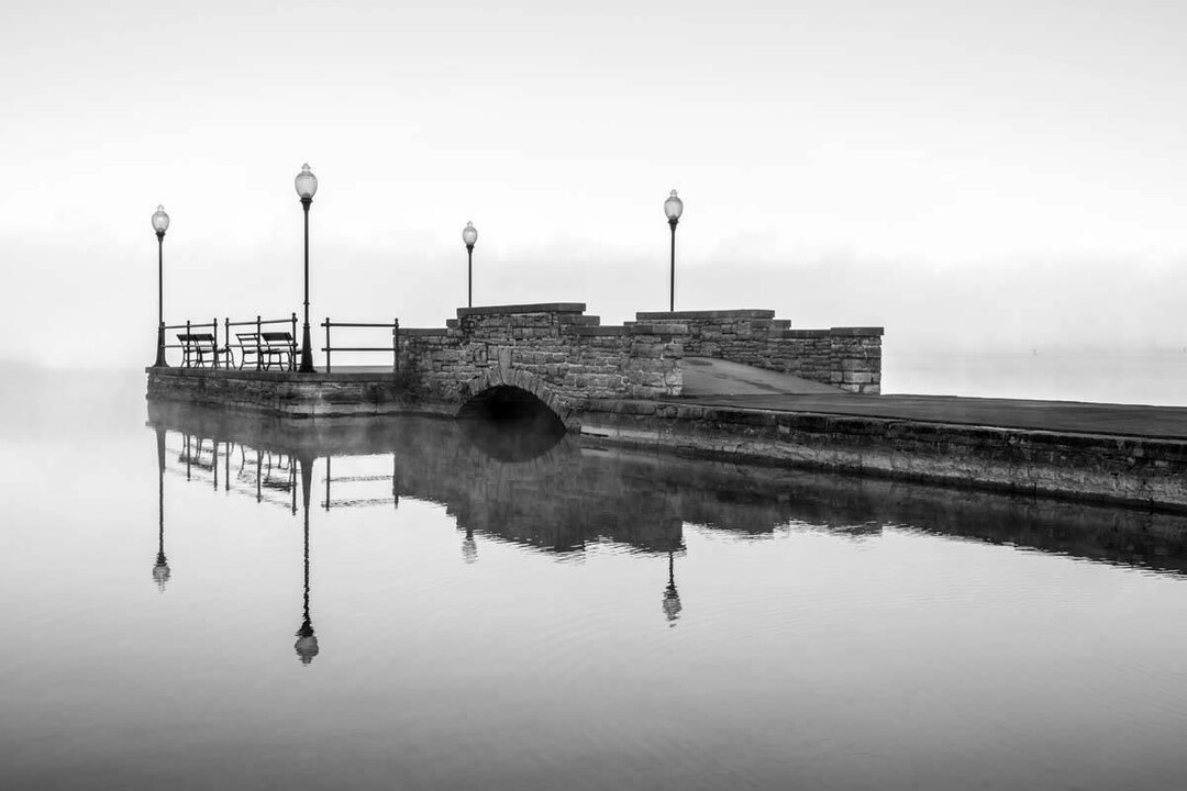 Cazenovia Black and White Photography, Lake Wall Art, Pier Photo - Etsy