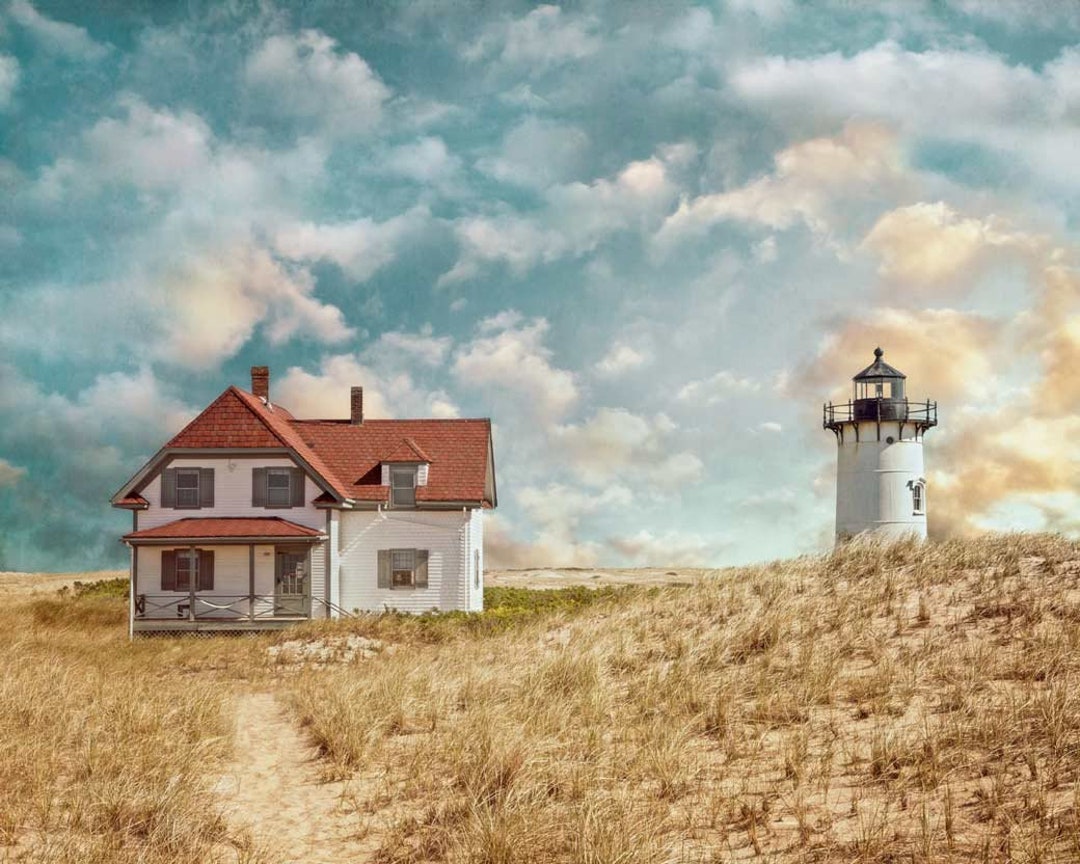 Race Point Lighthouse, Cape Cod Art, Lighthouse Wall Art, Coastal Wall ...
