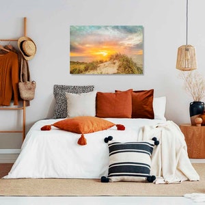 Beach Sunset Print, Beach Wall Art, Beach Canvas, Cape Cod Wall Art ...