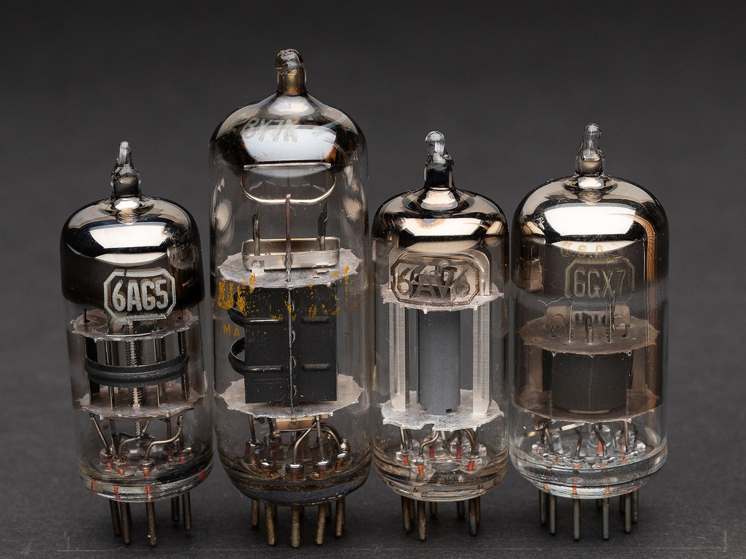 4 Vintage Vacuum Tubes, Radio Electron Tubes, Audio Amp or Amplifier ...