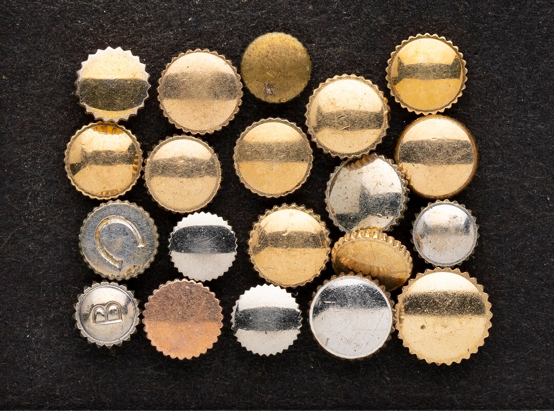 20 Watch Crowns, Vintage Winding Crowns, Stainless, Brass, Base Metal ...