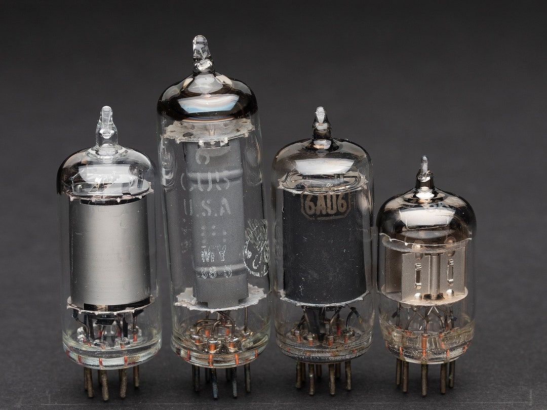 4 Vintage Vacuum Tubes, Radio Electron Tubes, Audio Amp or Amplifier ...