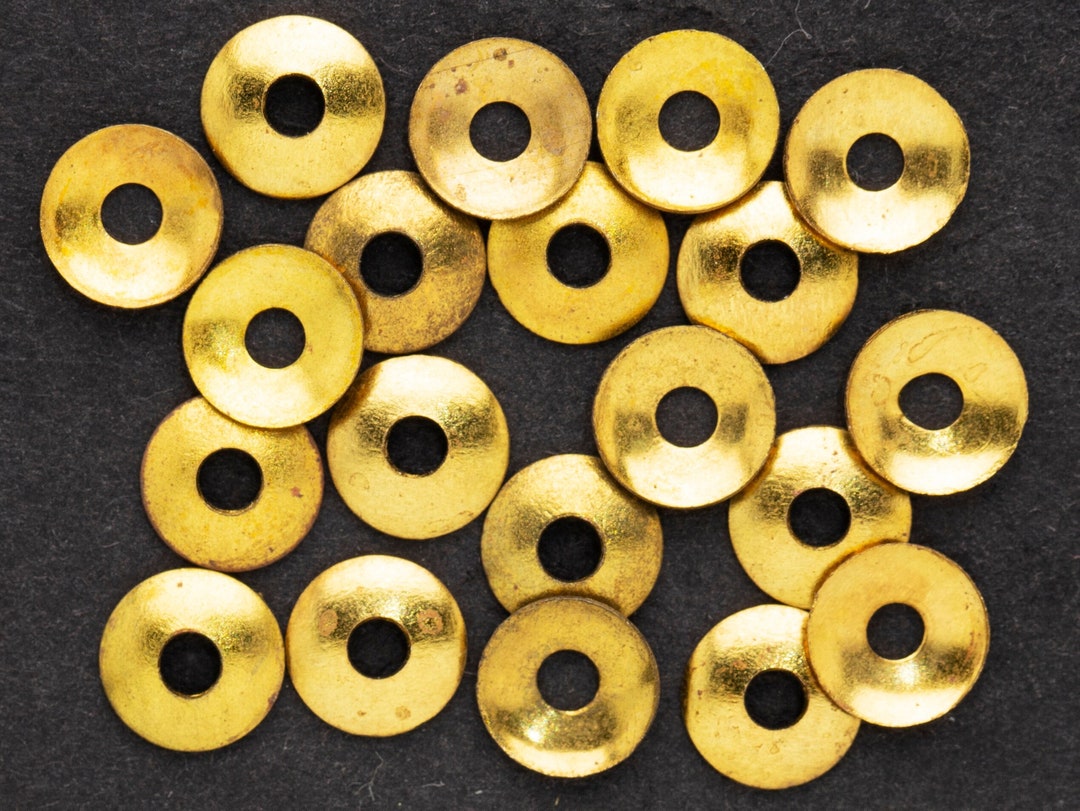 Lot of 20 Concave Brass Washers - Vintage Sheet Metal Clock Parts to ...