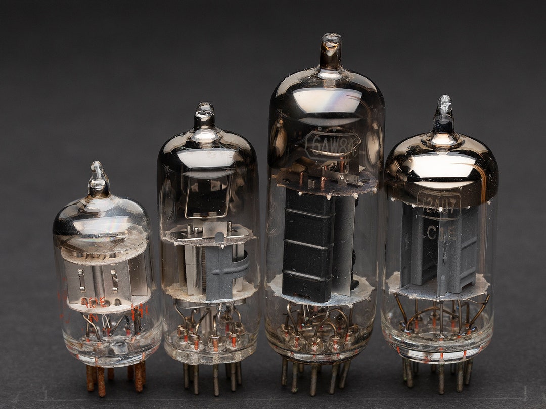 4 Vintage Vacuum Tubes, Radio Electron Tubes, Audio Amp or Amplifier ...