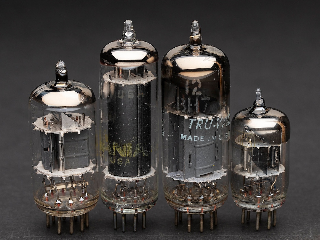 4 Vintage Vacuum Tubes, Radio Electron Tubes, Audio Amp or Amplifier ...