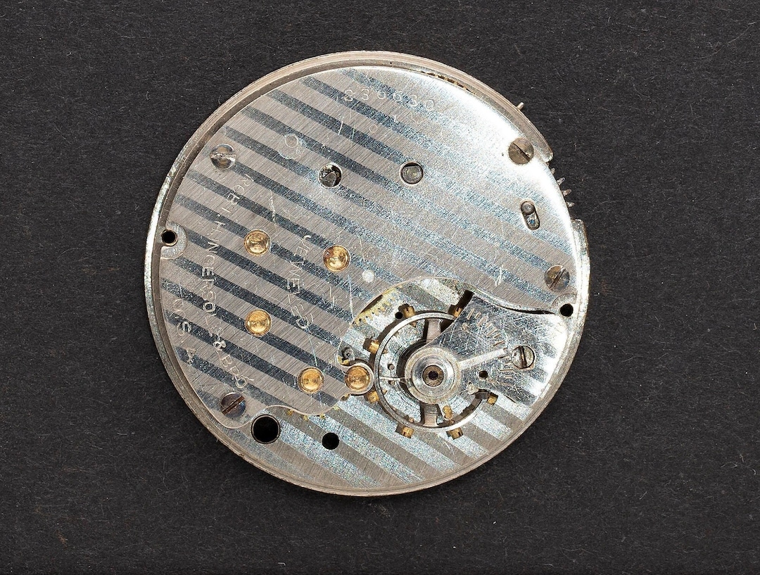 Vintage Pocket Watch Movement With Gears and Genuine Ruby Jewels Ideal ...