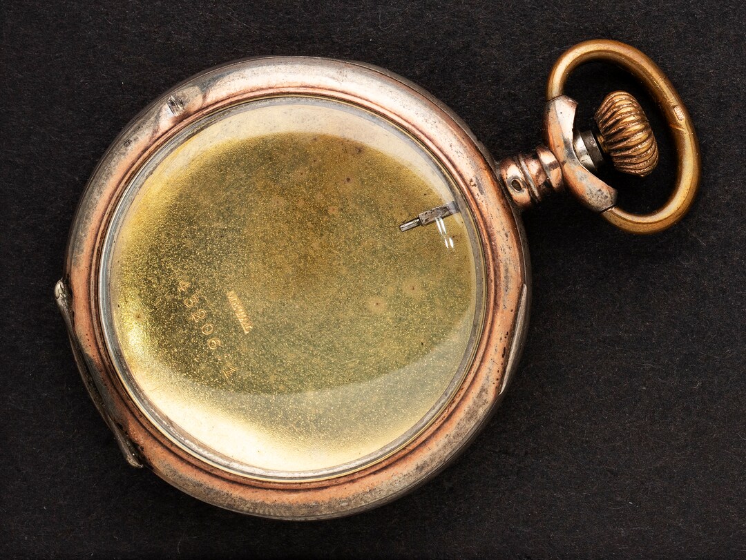 Victorian 800 Silver Open Face Pocket Watch Case, Vintage Watch, Floral ...