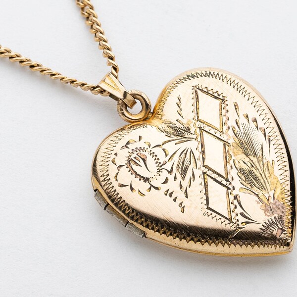 Vintage Heart Locket - Etsy