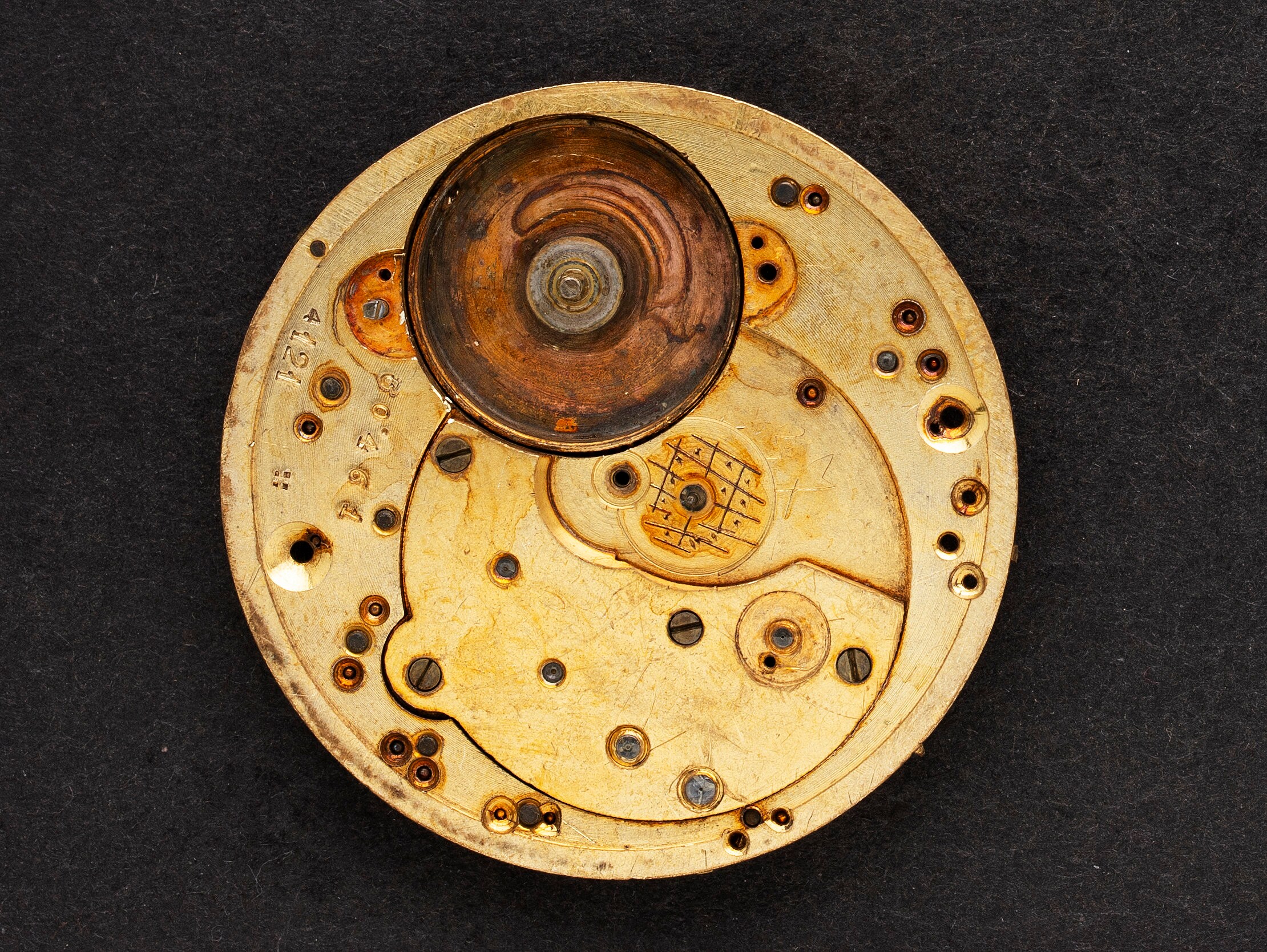 Vintage Pocket Watch Movement With Gears and Genuine Ruby Jewels ...