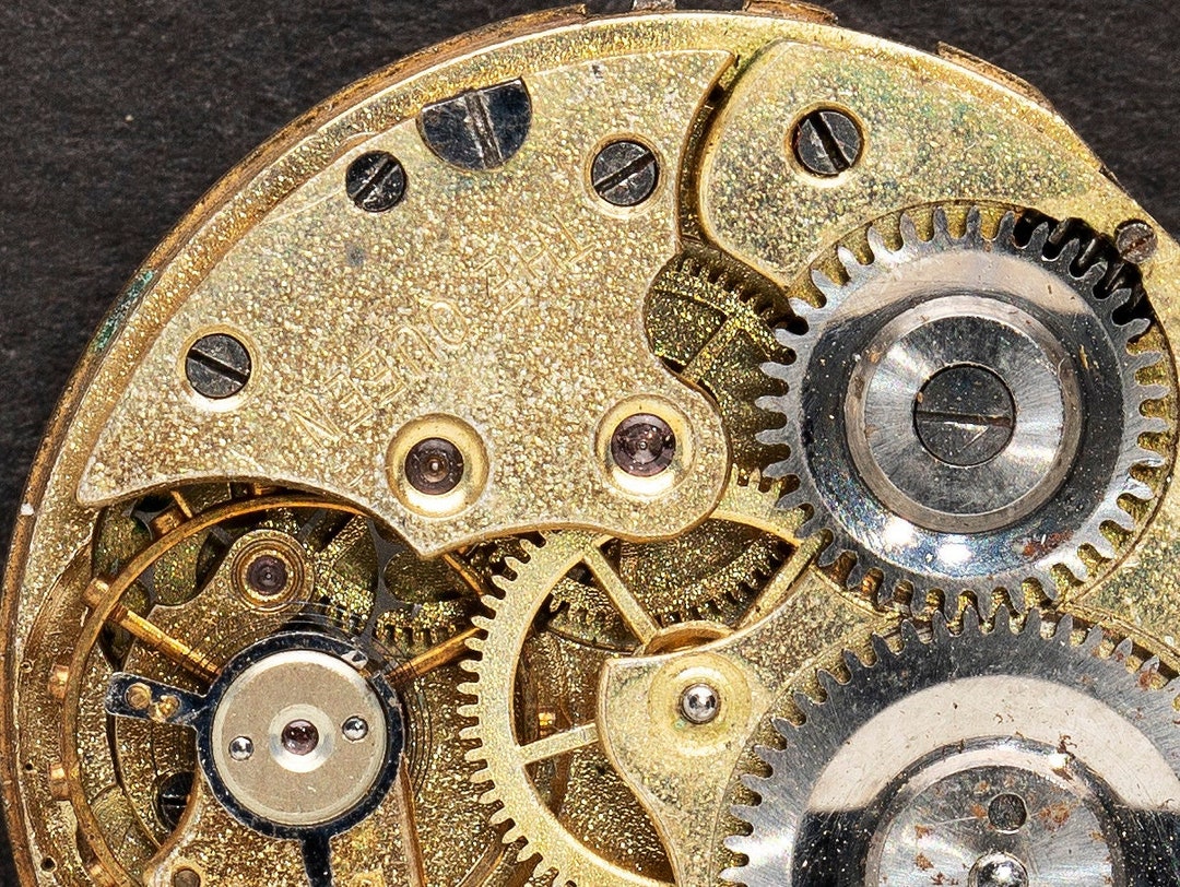Vintage Pocket Watch Movement With Gears and Genuine Ruby - Etsy