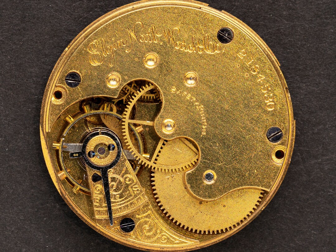Vintage Pocket Watch Movement With Gears and Genuine Ruby - Etsy