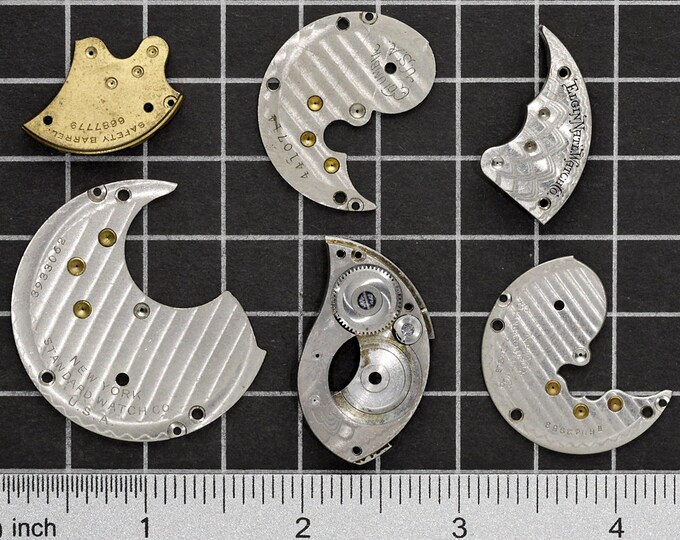 Vintage Pocket Watch Movement Plates Decorative Engraved - Etsy