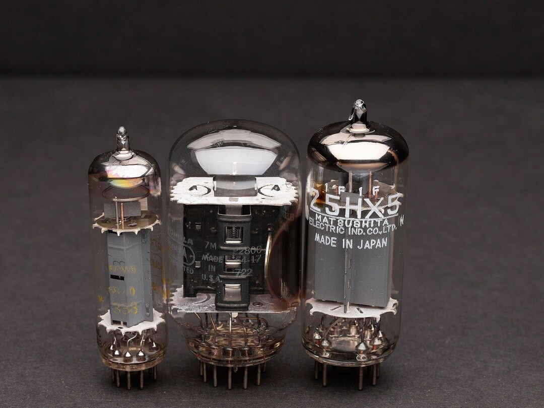3 Vintage Vacuum Tubes, Radio Electron Tubes, Audio Amp or Amplifier ...