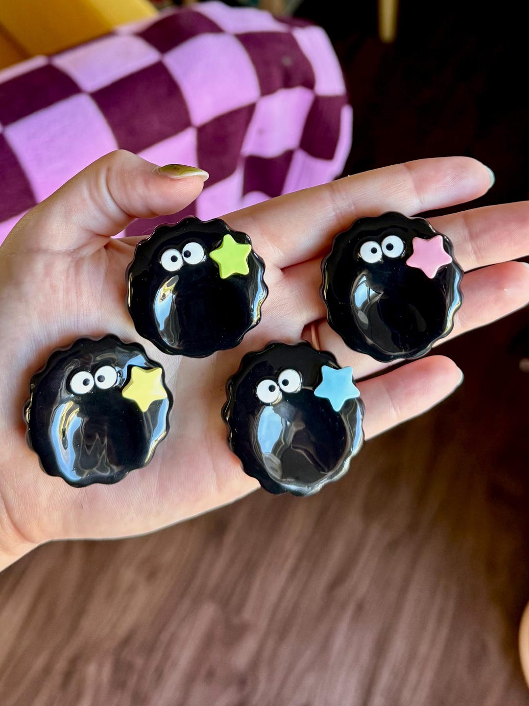Soot Sprite Worry Stone Fidget Spinner - Etsy