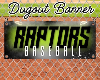 Team Dugout Sports Banner Canva Template- Colors, Photos, Text ...