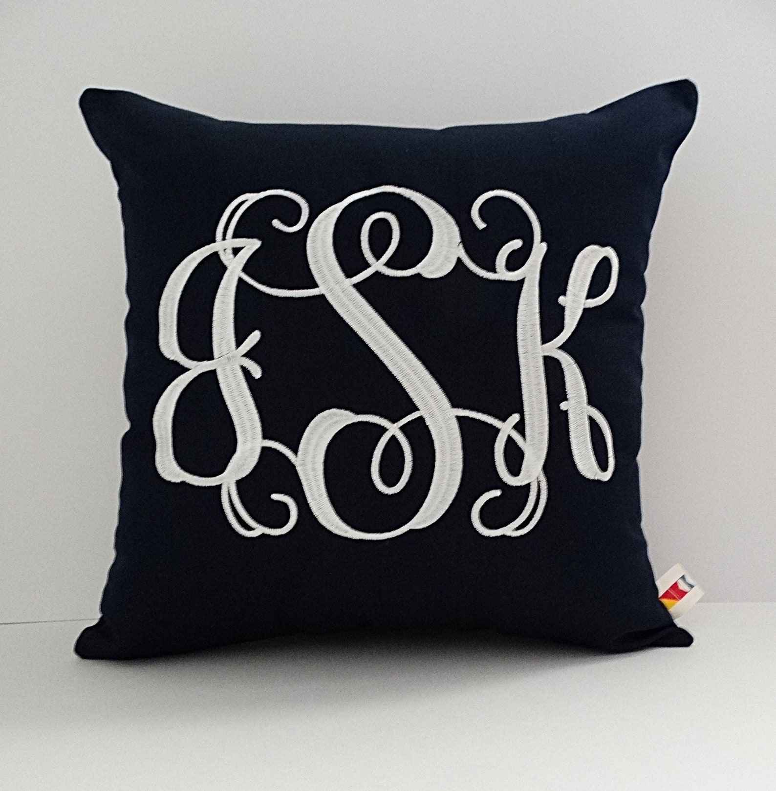 Decorative Monogram Pillow Throw Pillows Custom Monogram - Etsy