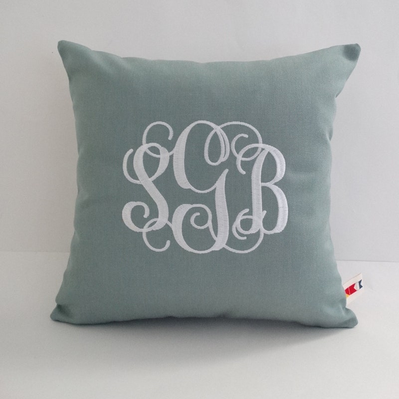 Monogram Pillow - Etsy