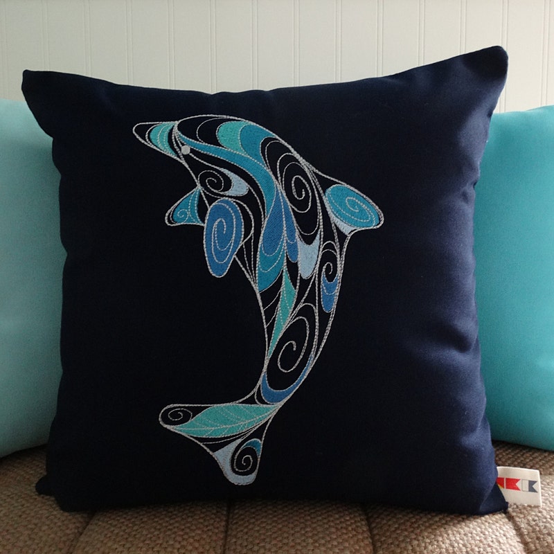 Dolphin Pillow - Etsy