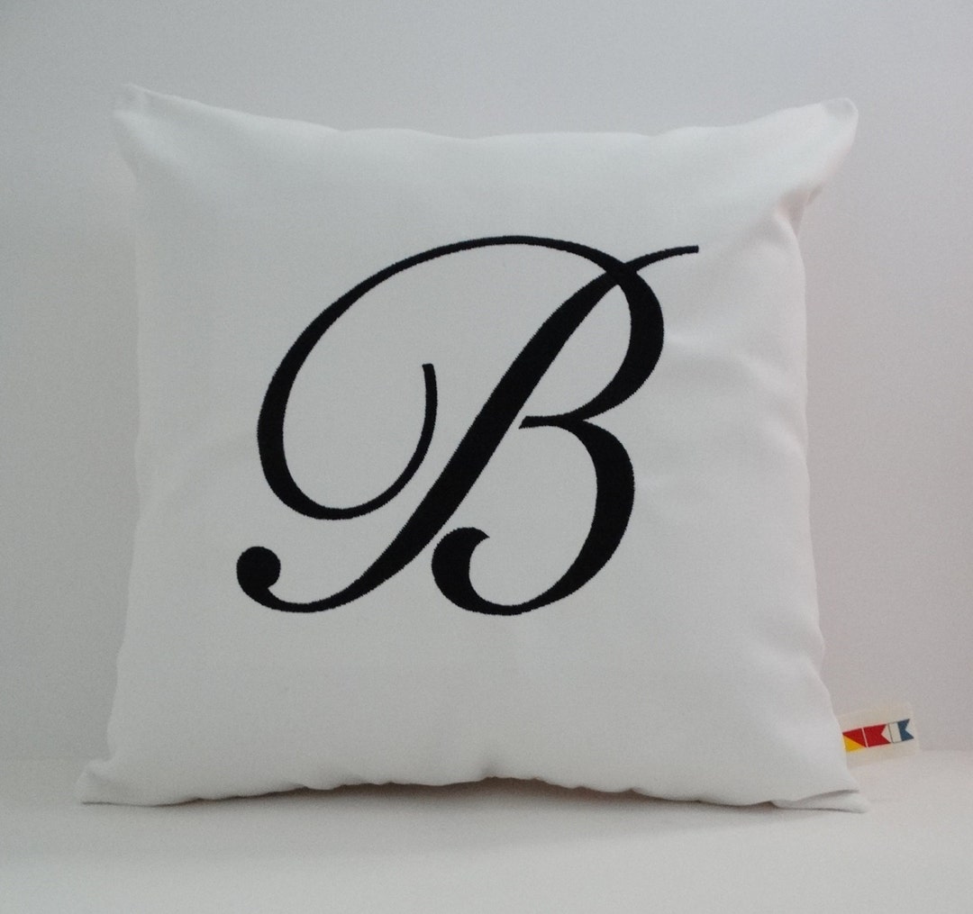 Personalized Alphabet Pillow Cover | Monogrammed Initial Pillow ...