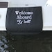 Sunbrella Gunwale Boat Mat Welcome Aboard Y'all Mat Boarding Mat Custom ...