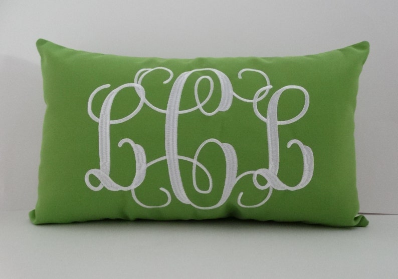 Decorative Monogram Pillow Throw Pillows Custom Monogram - Etsy