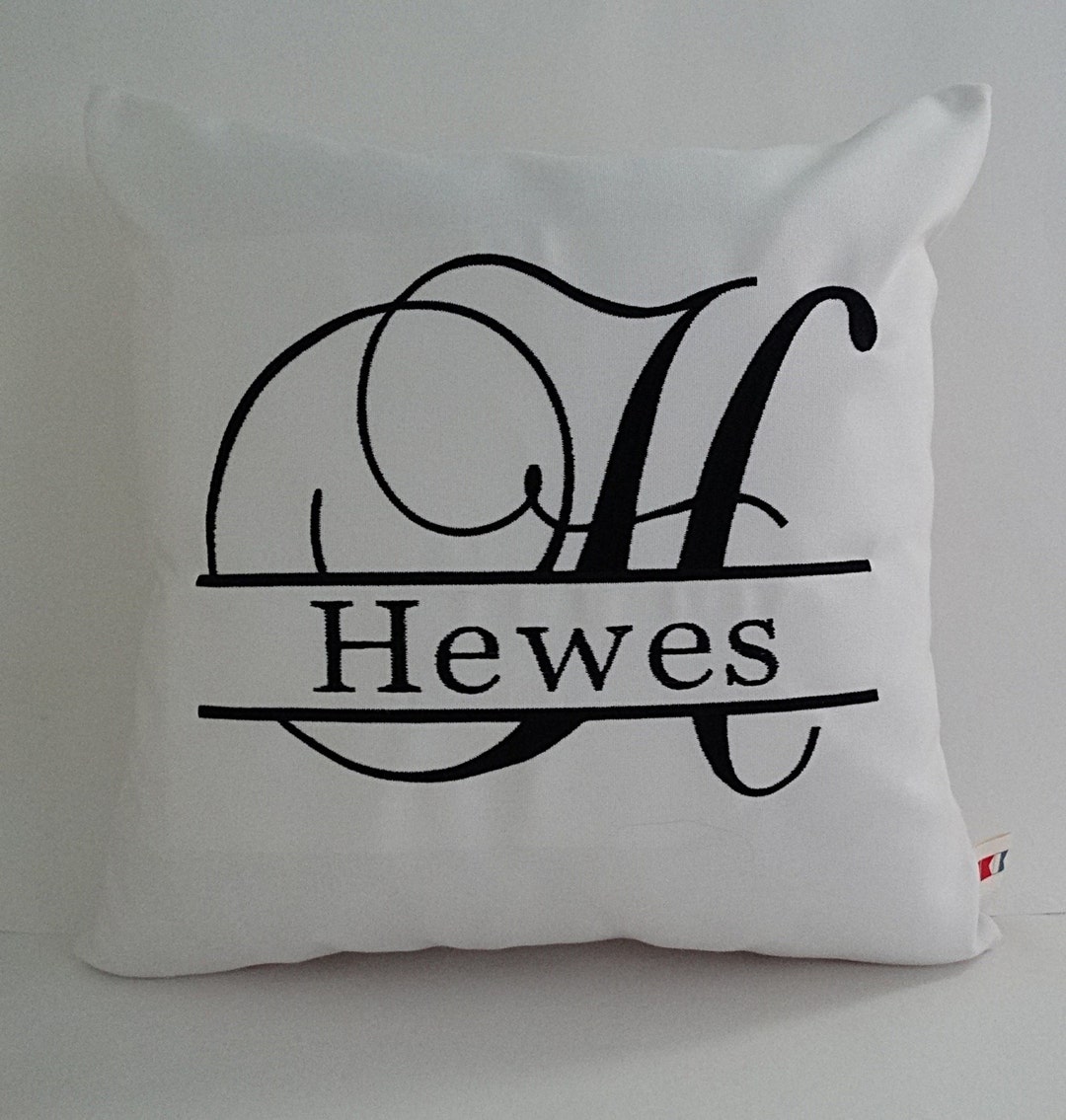 Monogrammed Pillow Cover Name Pillow Personalized Wedding or ...
