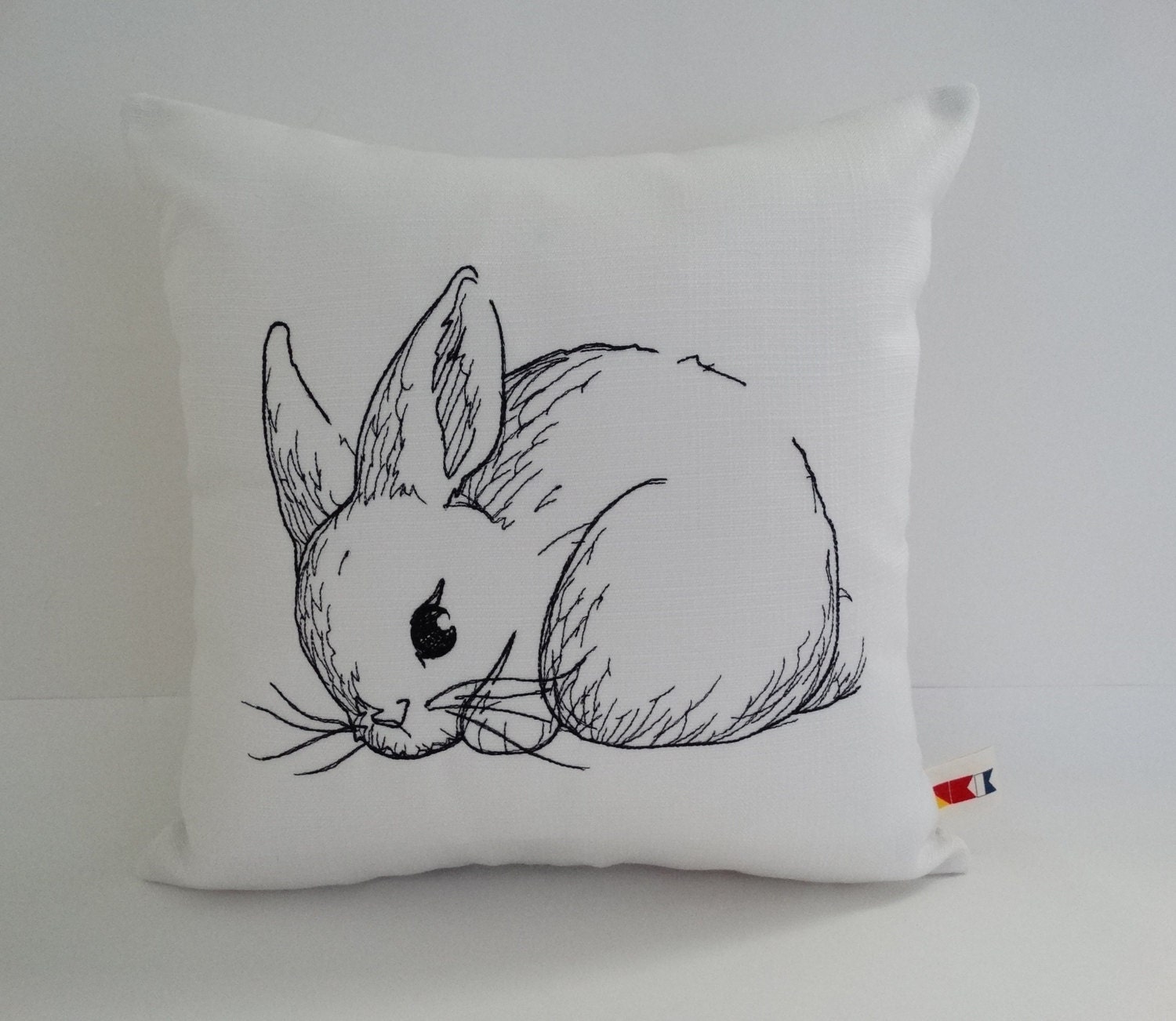 Rabbit Easter Pillow Cover Rabbit Pillow Sunbrella Indoor | Etsy