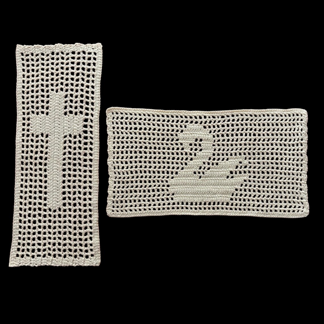 Handmade Filet Crochet Swan Doily - Placemat, Wall Art, Home Decor - Etsy