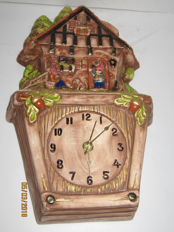 Ceramic Wall Clock | Etsy