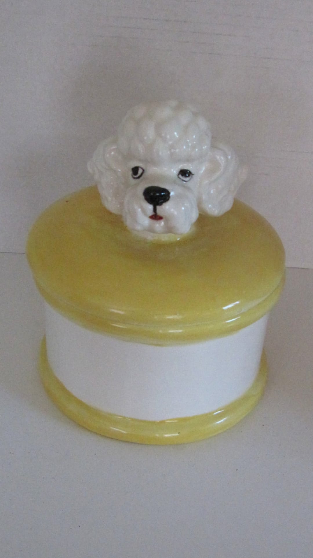 Ceramic Poodle Cookie Jar - Etsy