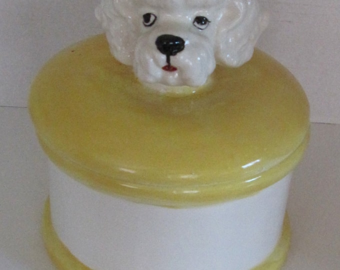 Ceramic Poodle Cookie Jar | Etsy