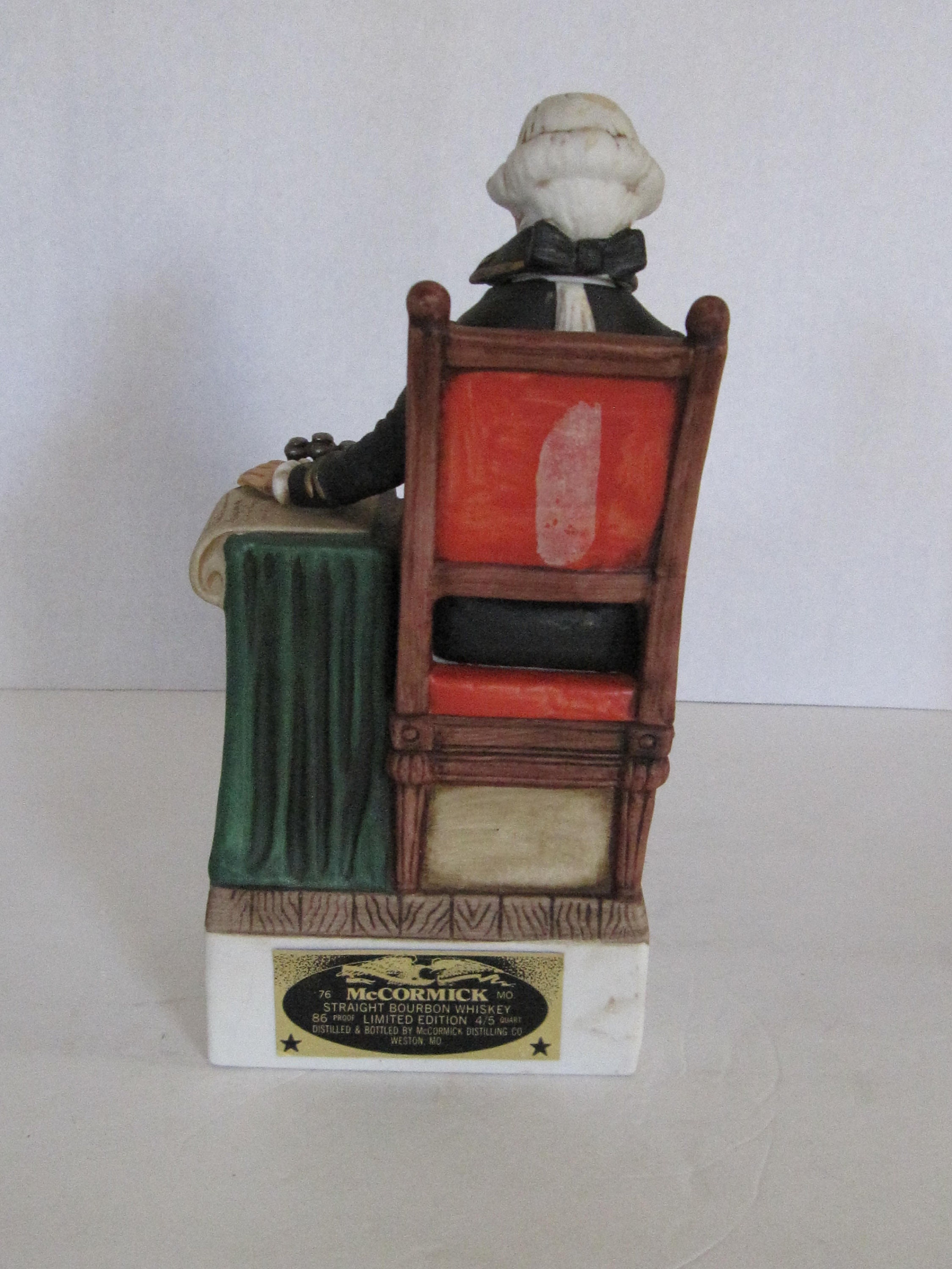 Vintage 1975 McCormick Liquor Decanter John Hancock