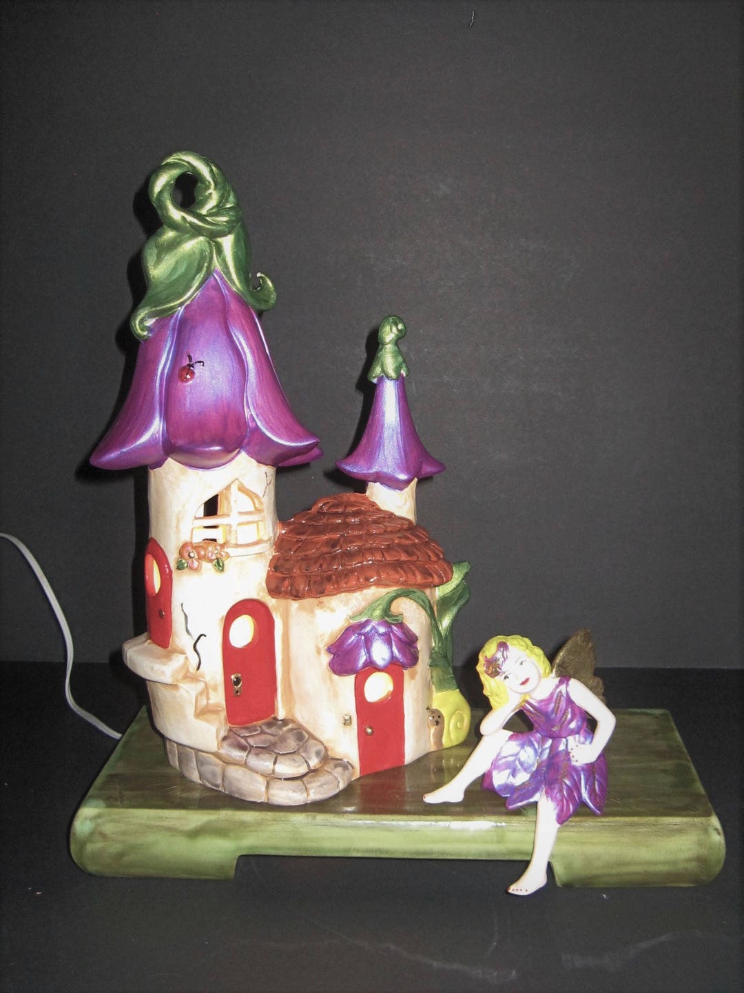 Enchanted Fairy Tulip Night Lamp With Electric Cord and On/off Switch ...