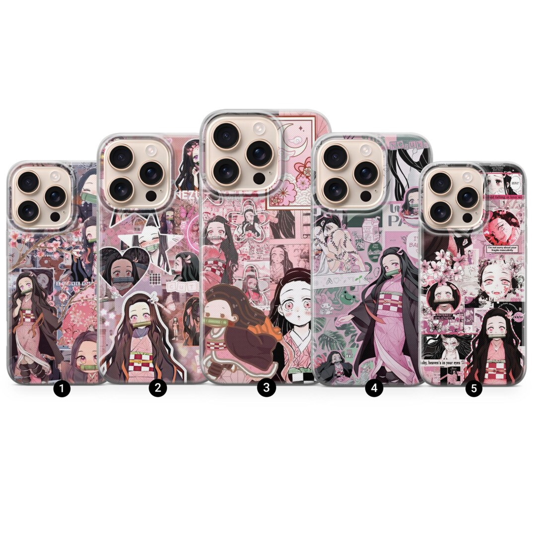 Nezuko Phone Case | Anime Aesthetic Demon Slayer Cover for iPhone 17 ...