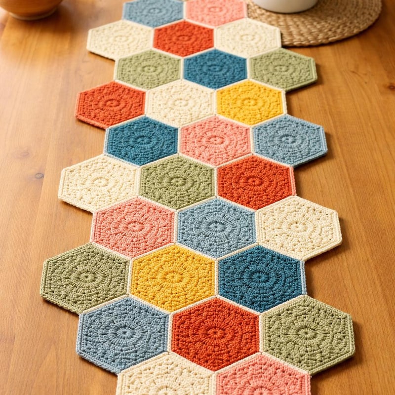 Hexagon Table Runner - Etsy