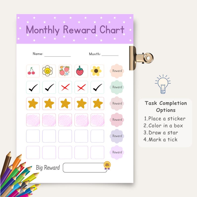 Ramadan Reward Chart | Pastel Rainbow Tracker (digital Download A4/US ...