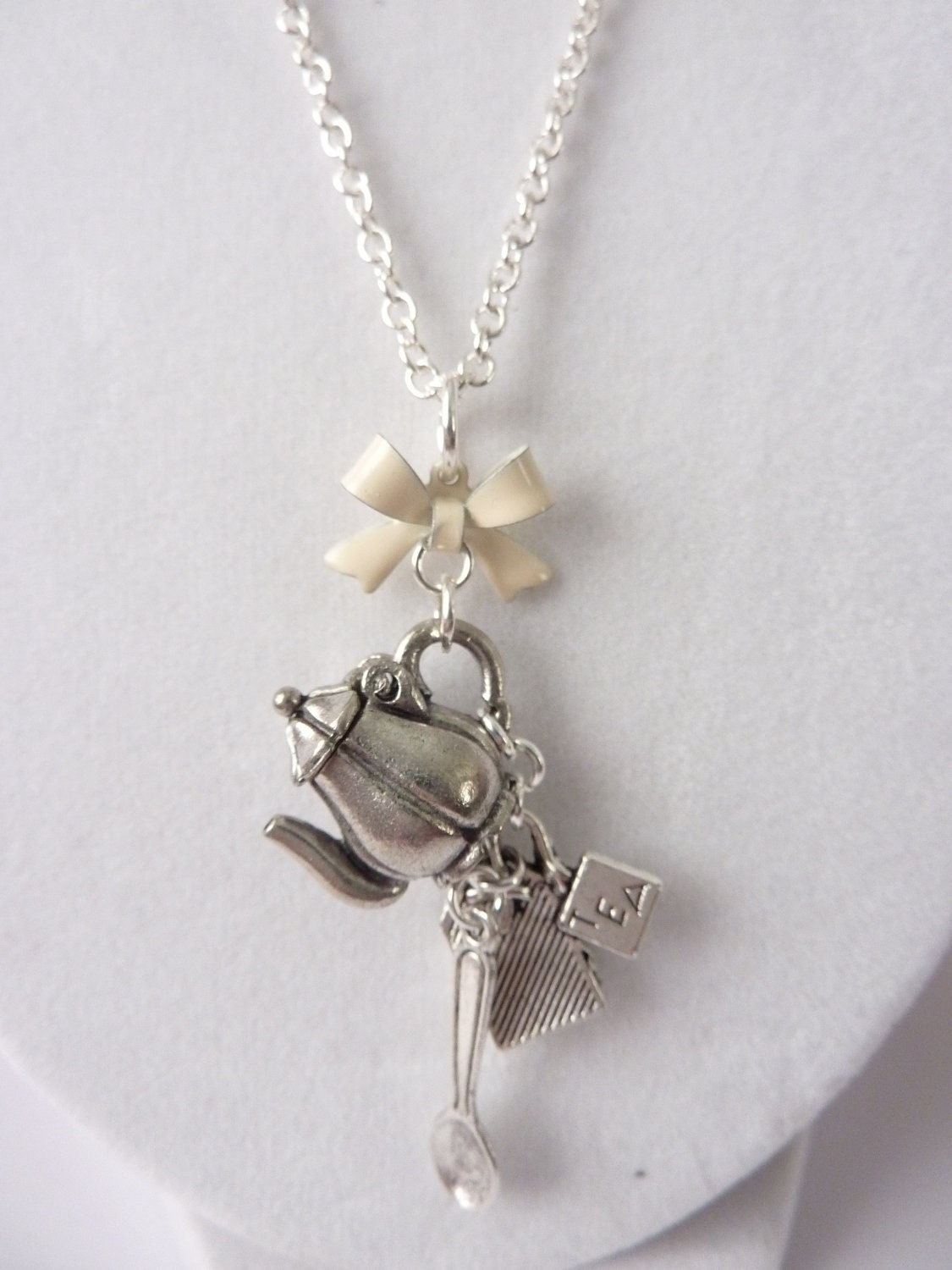 Tea Party Necklace With Hinged Teapot - Etsy