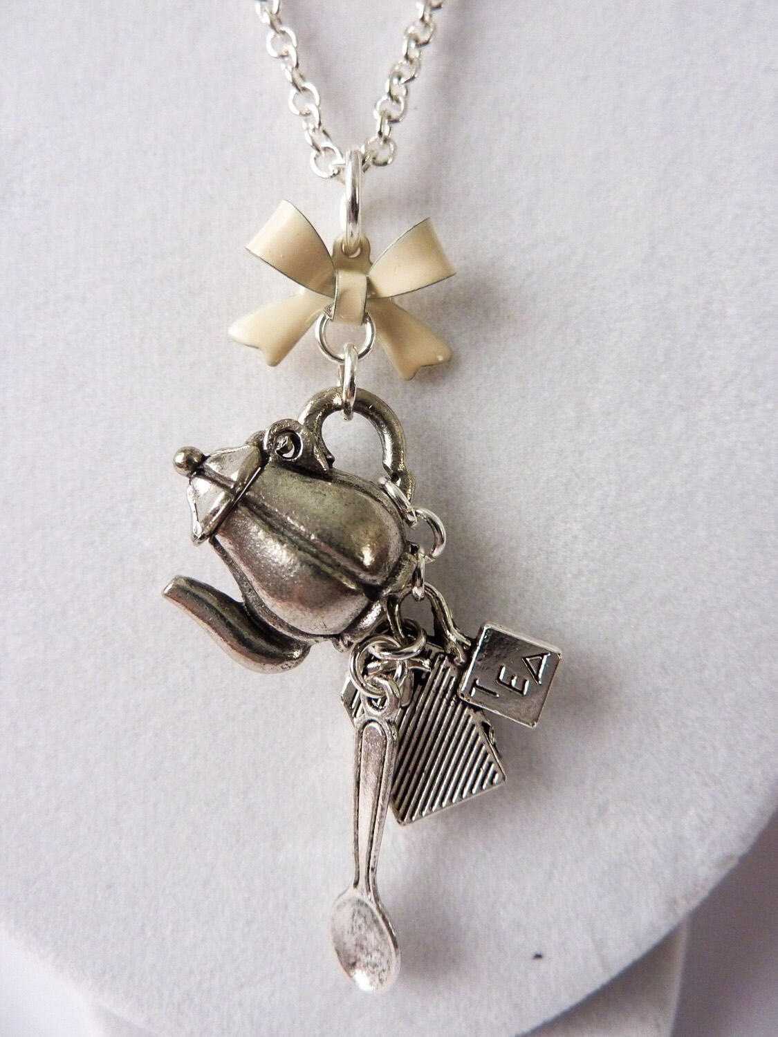 Tea Party Necklace With Hinged Teapot - Etsy