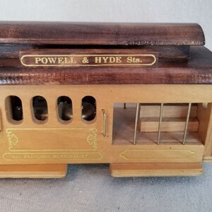 Vintage Retro Boho Mid Century Wooden Powell and Hyde Streets San ...