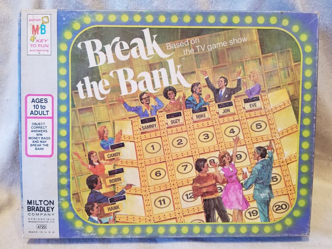 Vintage Retro Boho Mid Century MCM 1977 Break the Bank TV Board Game by ...