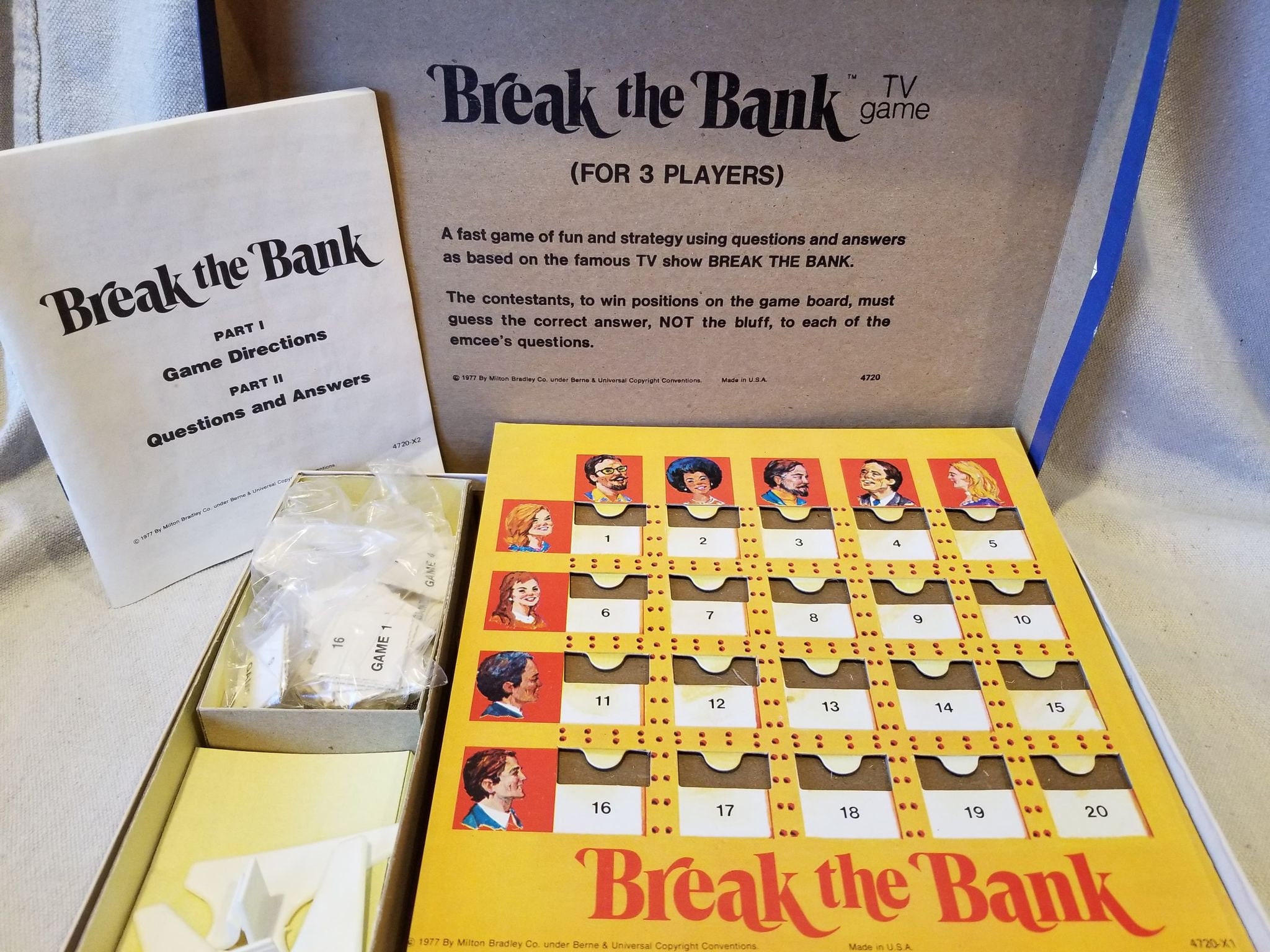 Vintage Retro Boho Mid Century MCM 1977 Break the Bank TV Board Game by ...