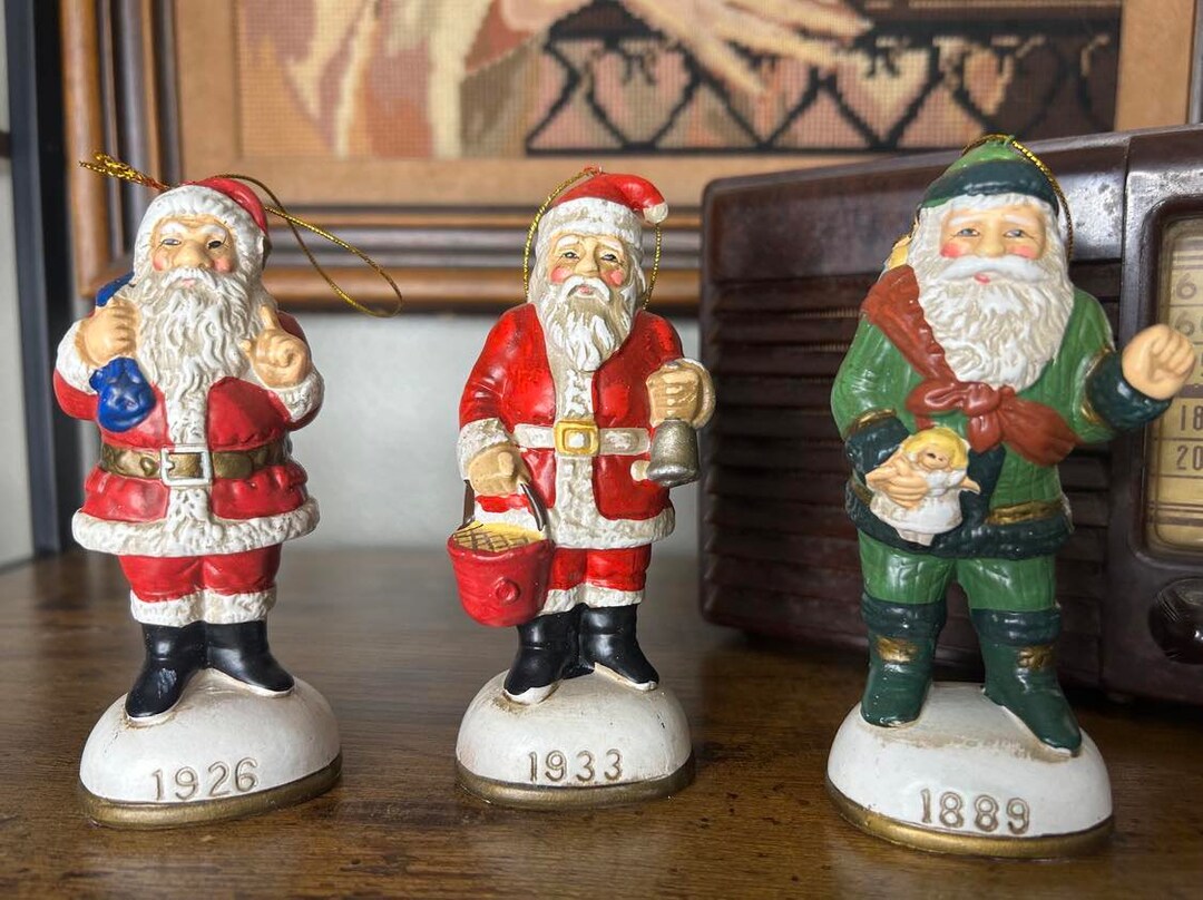 Vintage 1980's Set of 3 Christmas Holiday Reproduction Chocolate Mold ...