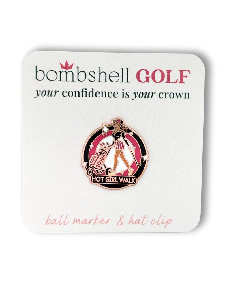 Hot Girl Walk Golf Ball Marker, Women's Sports Accessories, Sassy ...