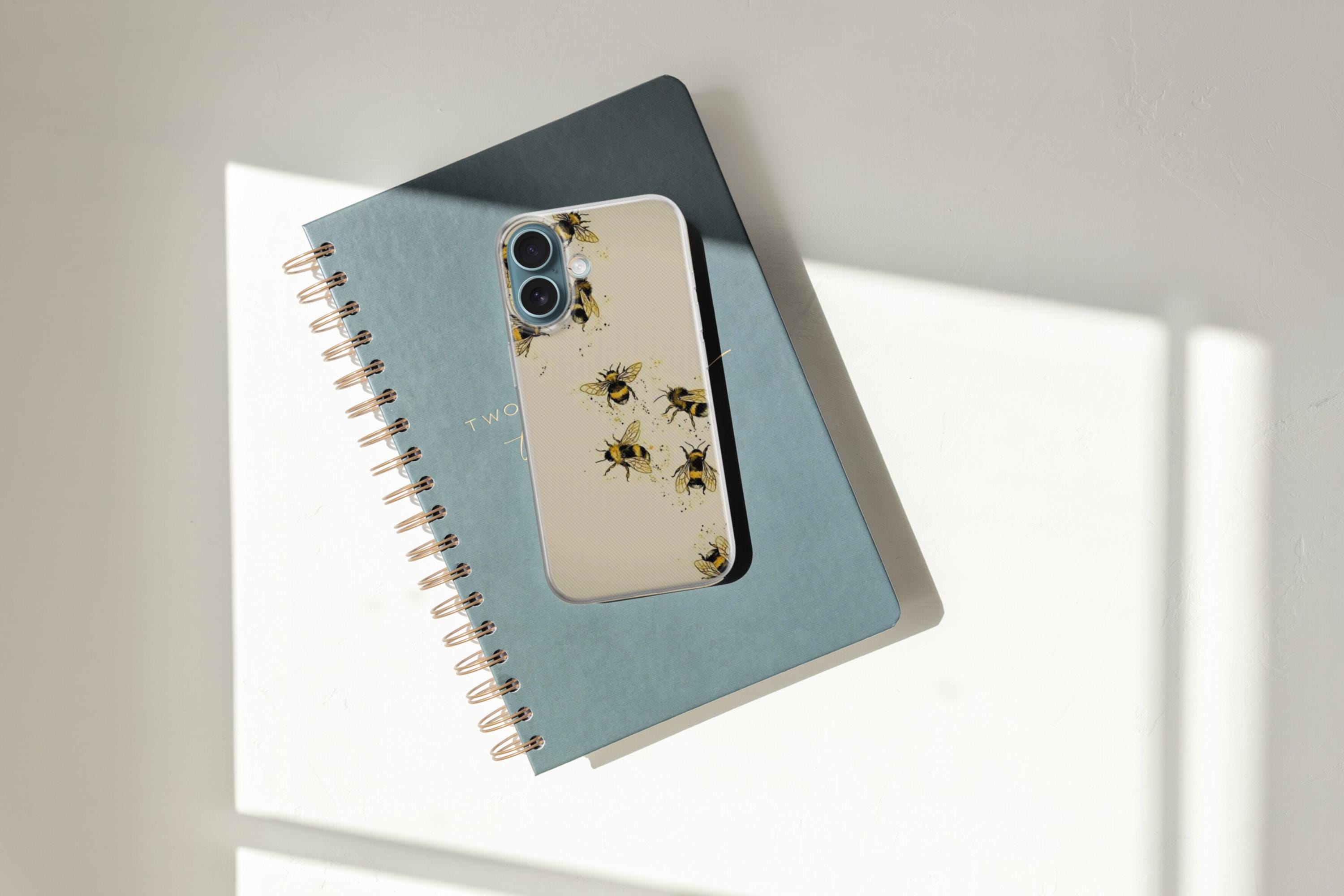 Honey Bee Phone Case, Bumble Bee Cover for iPhone 17 Pro Max, 16e,15,14 ...