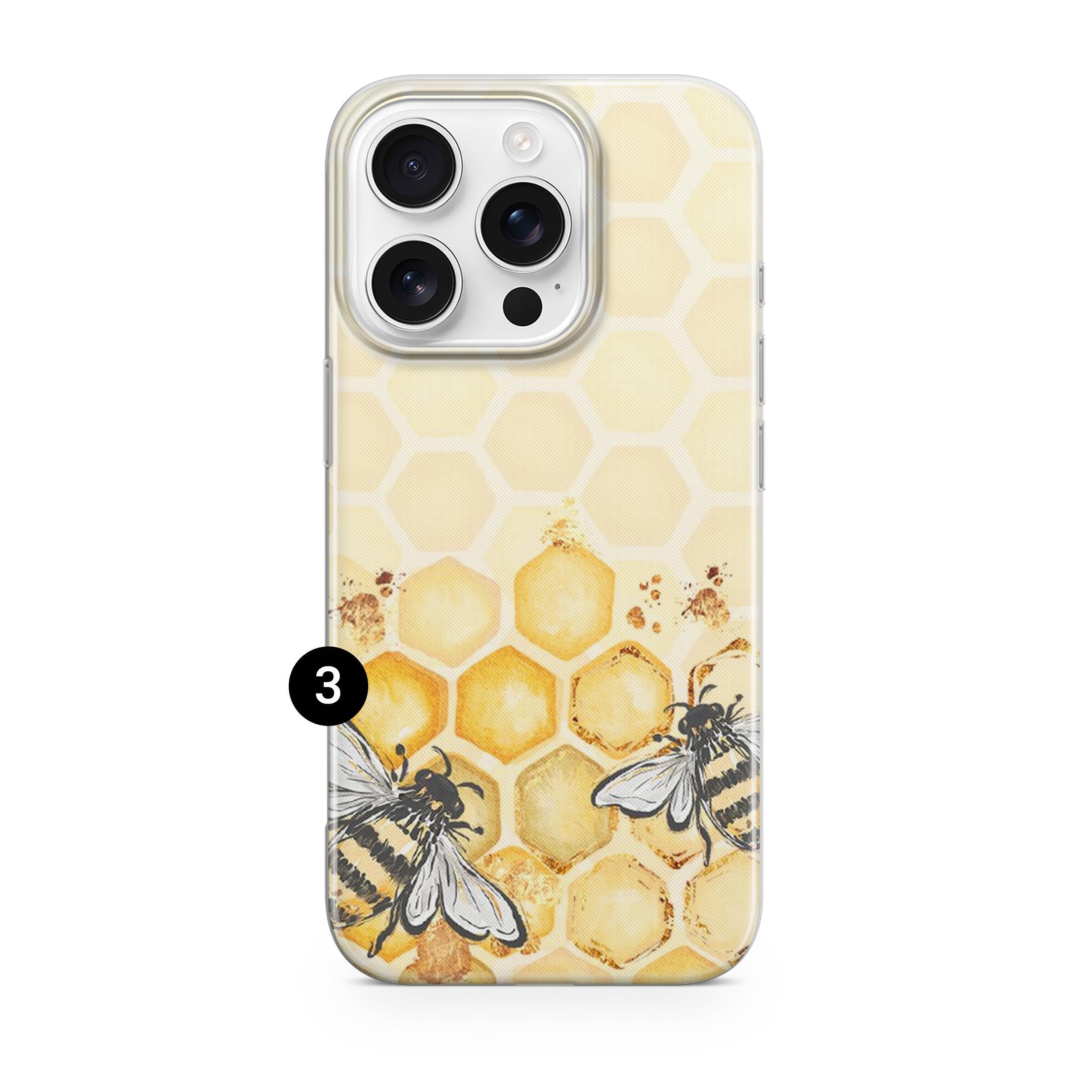 Honey Bee Phone Case, Bumble Bee Cover for iPhone 17 Pro Max, 16e,15,14 ...