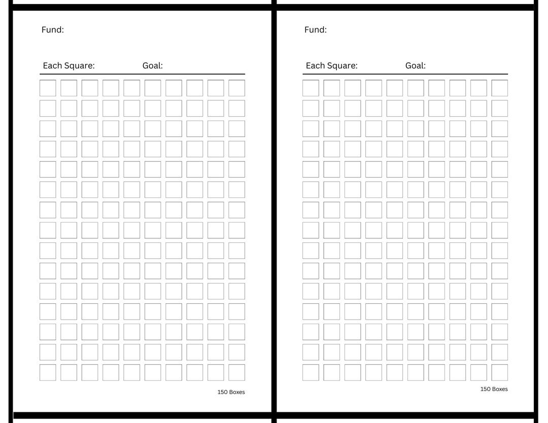 A5 Savings Tracker - 150 Boxes - Etsy