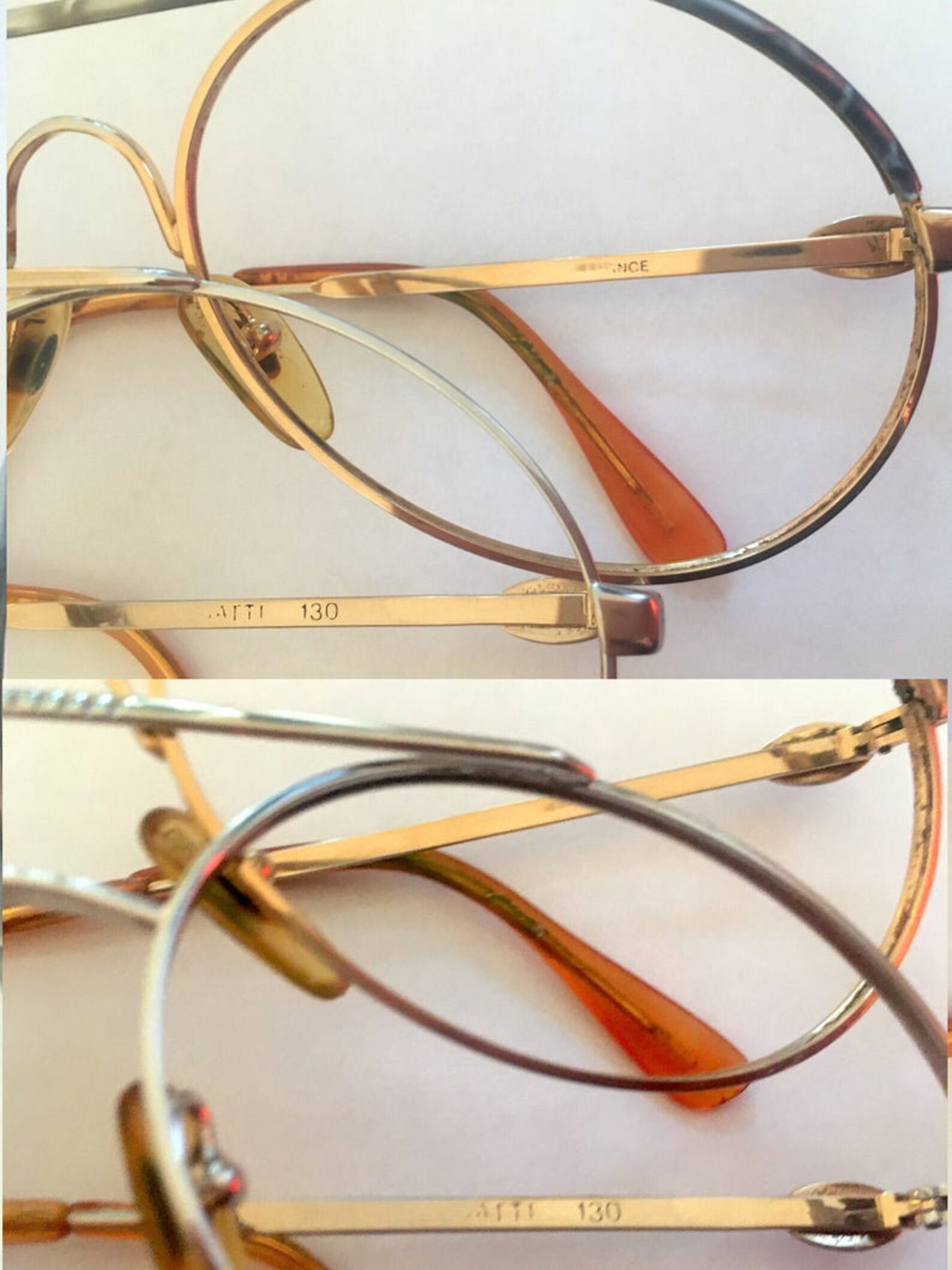 BUGATTI EYEWEAR Vintage Silver & Gold 80s Eye Frames Pilot | Etsy