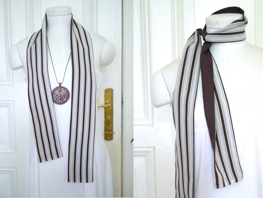 French Neck Scarf Stripes - Etsy