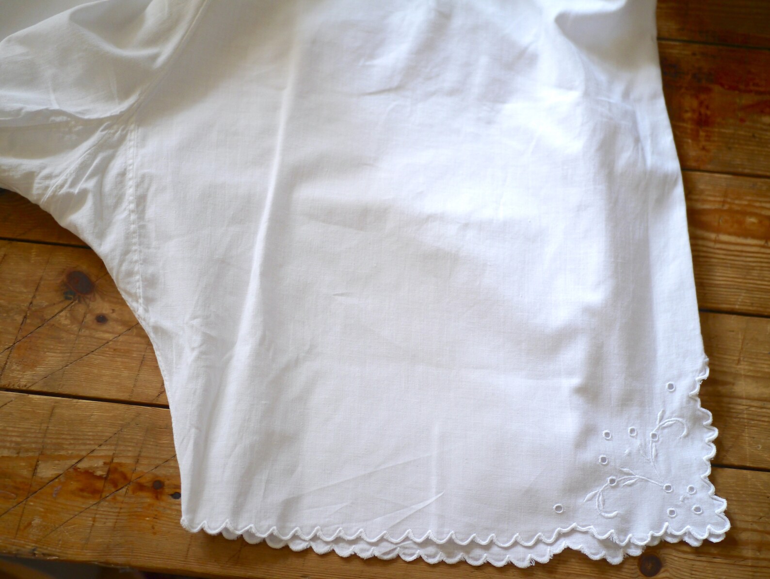 Cotton Bloomers Antique Cotton Lace Trim Drawers / Waist | Etsy